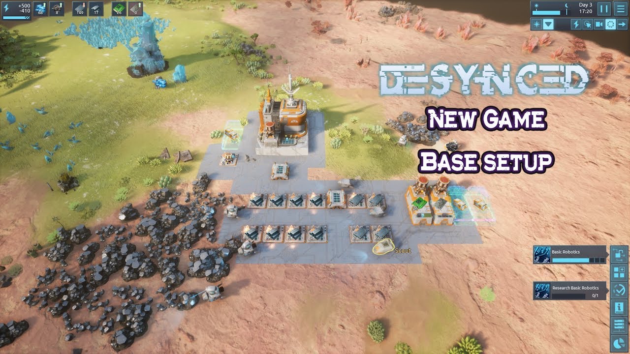 First 45 minutes, Setting up the Base - Desynced Ep 1 - YouTube