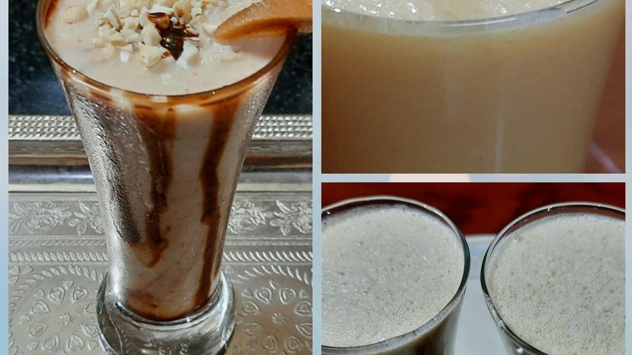Chikku milkshake | Muskmelon/karbuja milkshake | sesame seeds/ellu ...