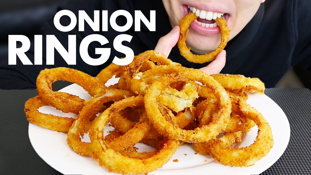 ASMR Onion Rings MUKBANG (Eating Sounds) — No Talking | ASMR Crunchy ...