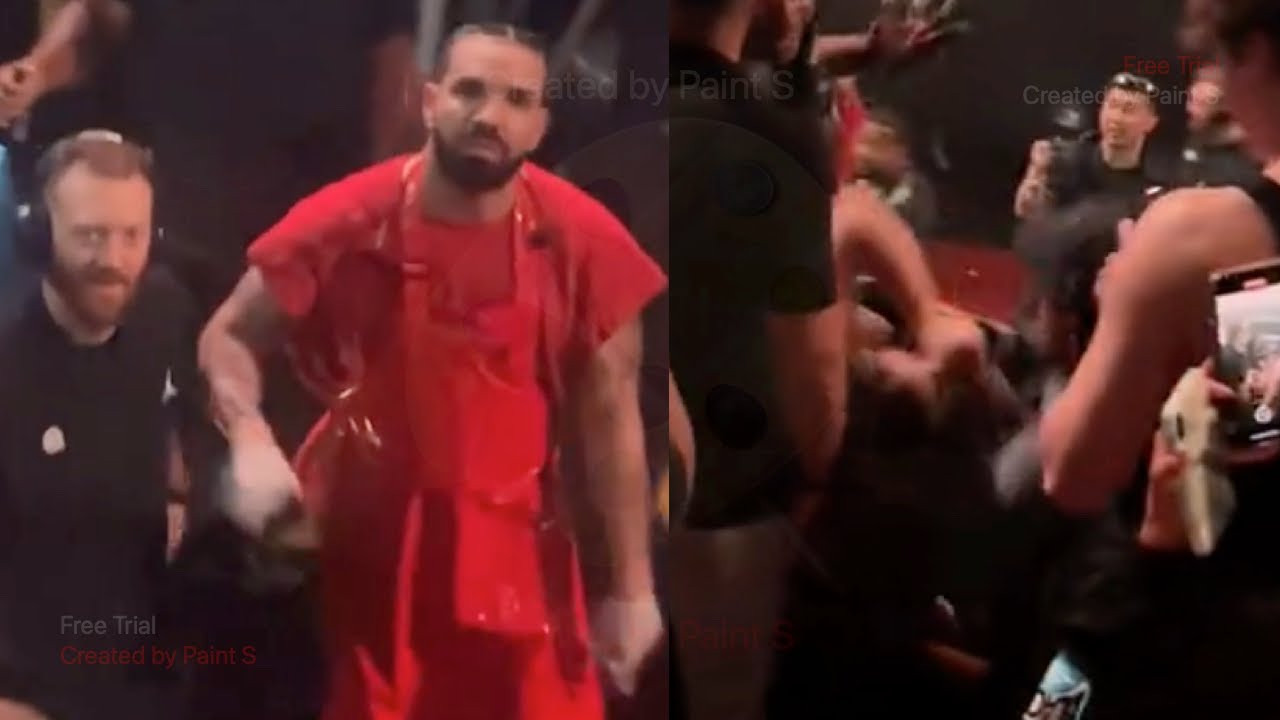 Drake's Towel Toss Causes Scuffle - YouTube