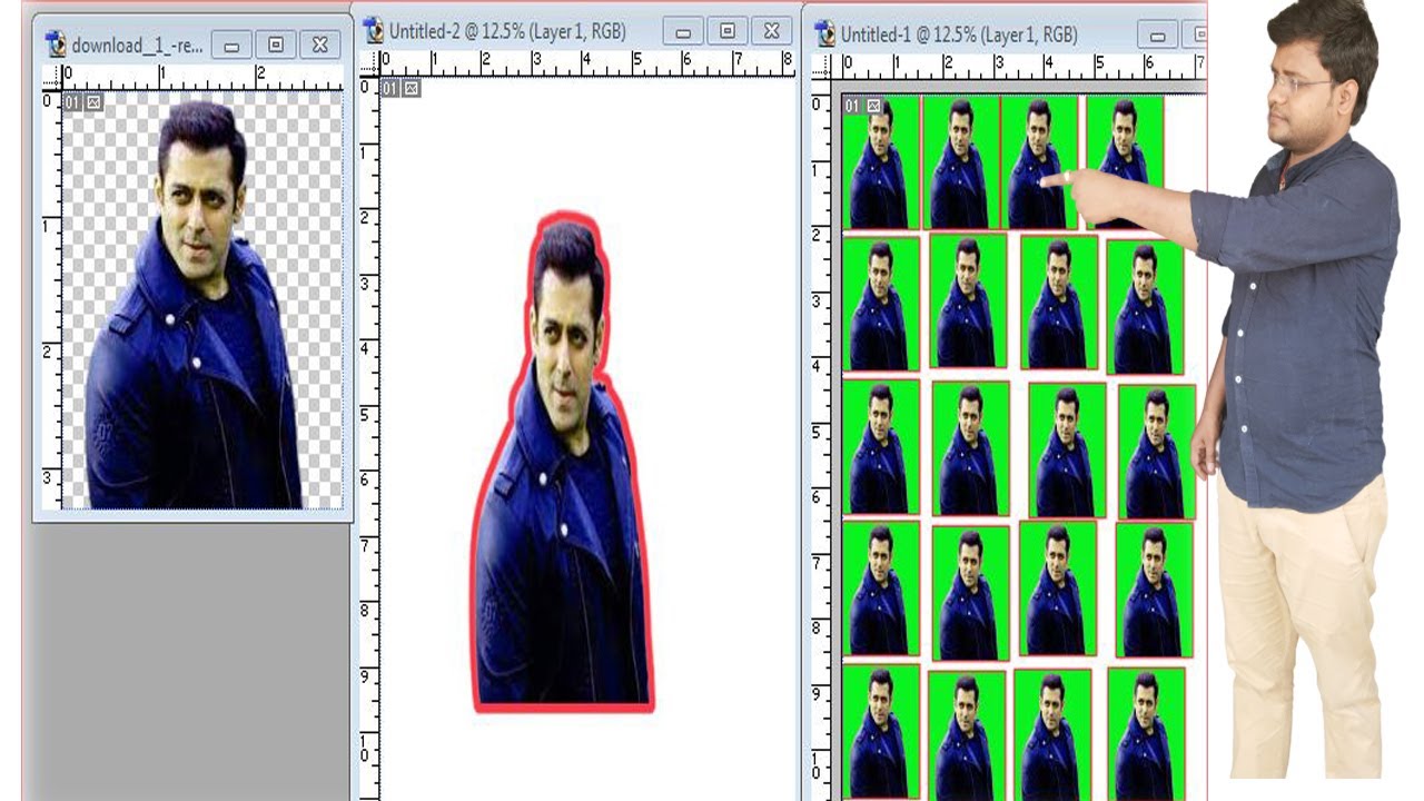 How to add border in Passport photo in Photoshop 7.0 How do I add a ...