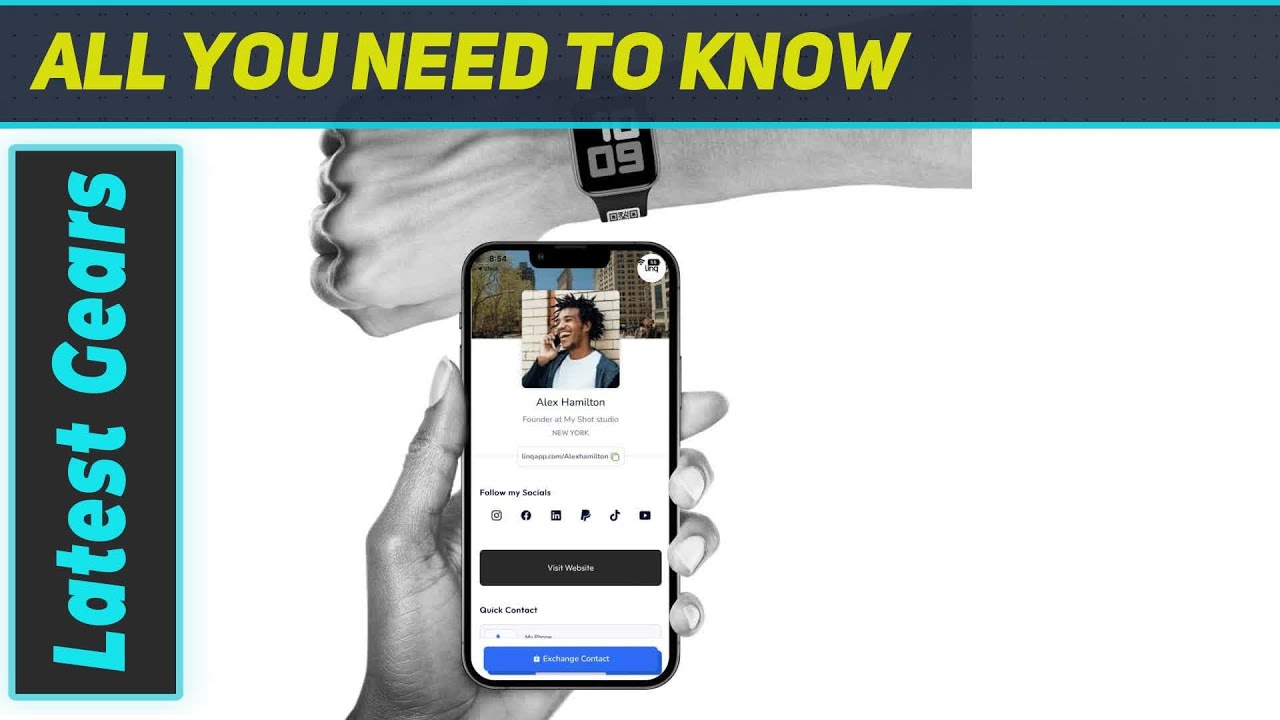 Linq Band V2 Review: Smart NFC and QR Bracelet for Apple Watch! - YouTube