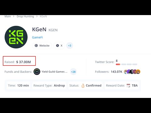 Jangan Sampai terlewat - Kgen airdrop tutorial | Total Fund $37M ...
