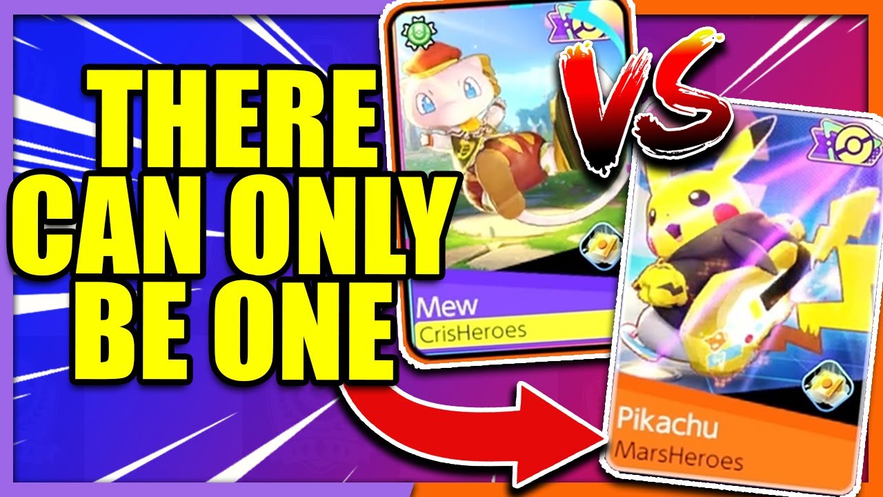 There can only be ONE HEROES Mew vs Pikachu | Pokemon Unite - YouTube