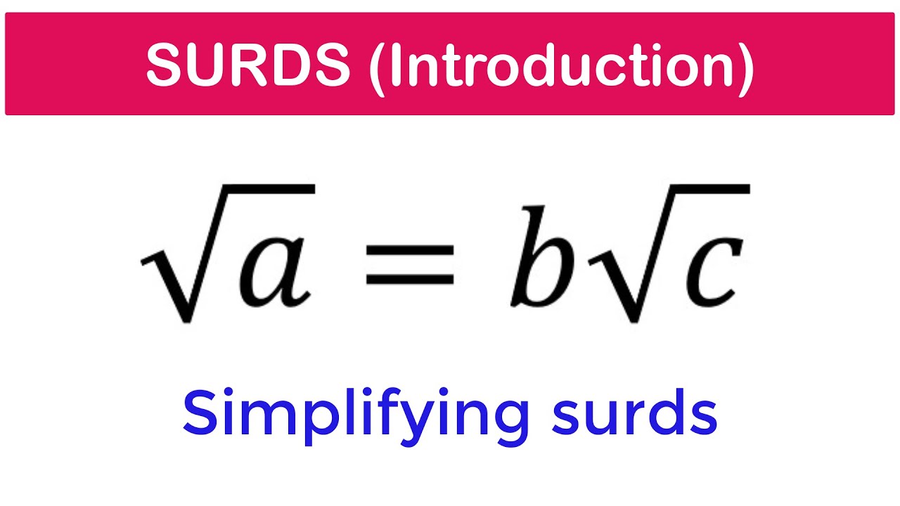 Addition and Subtractions of Surds - Simplifying Surds | SHS 1 CORE ...