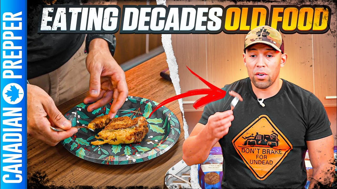 25 Year Old Apocalypse Prepper Food Taste Test - YouTube