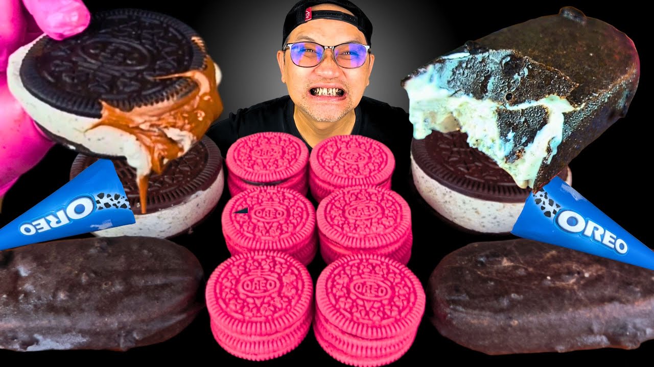 ASMR CHOCOLATE (OREO ICE CREAM,OREO COOKIES)MUKBANG,ASMR - YouTube