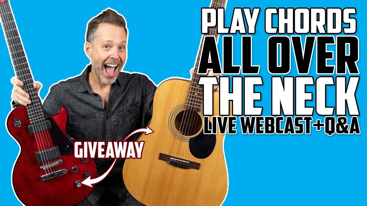 How To Play Chords ALL Over the Neck - LIVE Webcast (Dark Fire Guitar ...