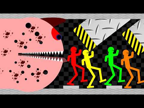 Survival Stickman Race - Escape From Evil Worm