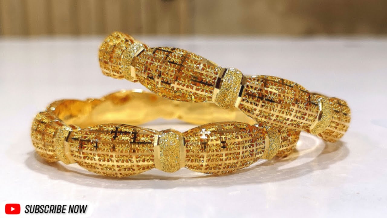 latest gold kangan design 4 tola for women with weight and price - YouTube
