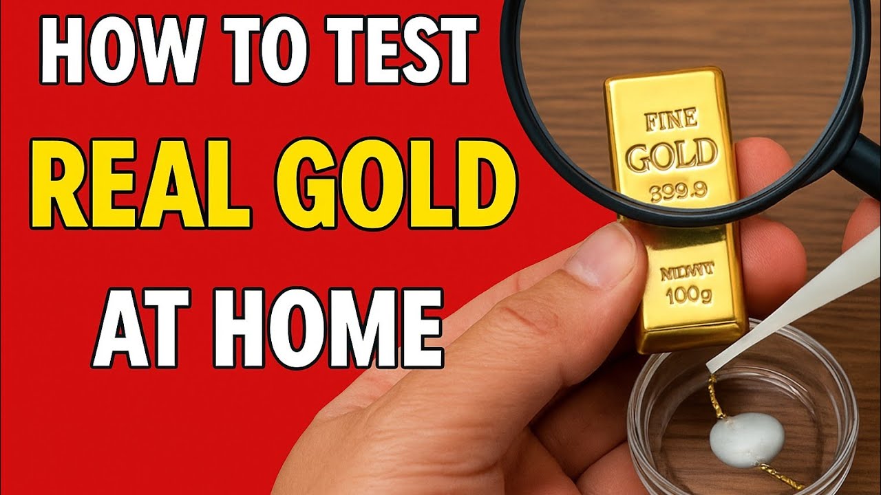 how to test gold at home - YouTube