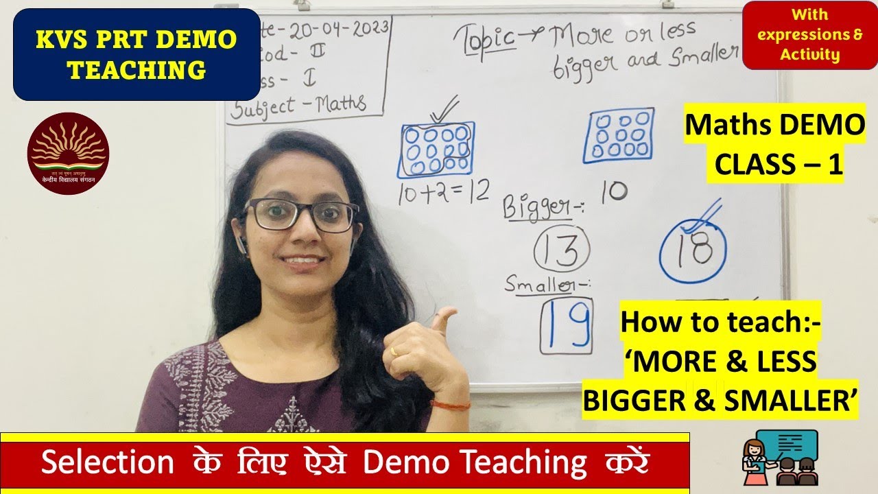 KVS Demo Teaching कैसे करें ?| Maths Demo |CLASS -1|CHAPTER-5 'How to ...