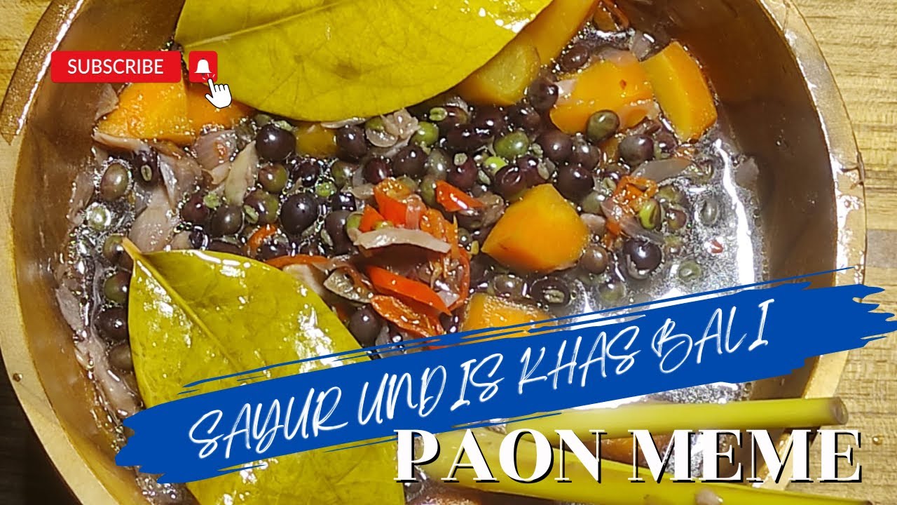SAYUR UNDIS KHAS BALI - YouTube