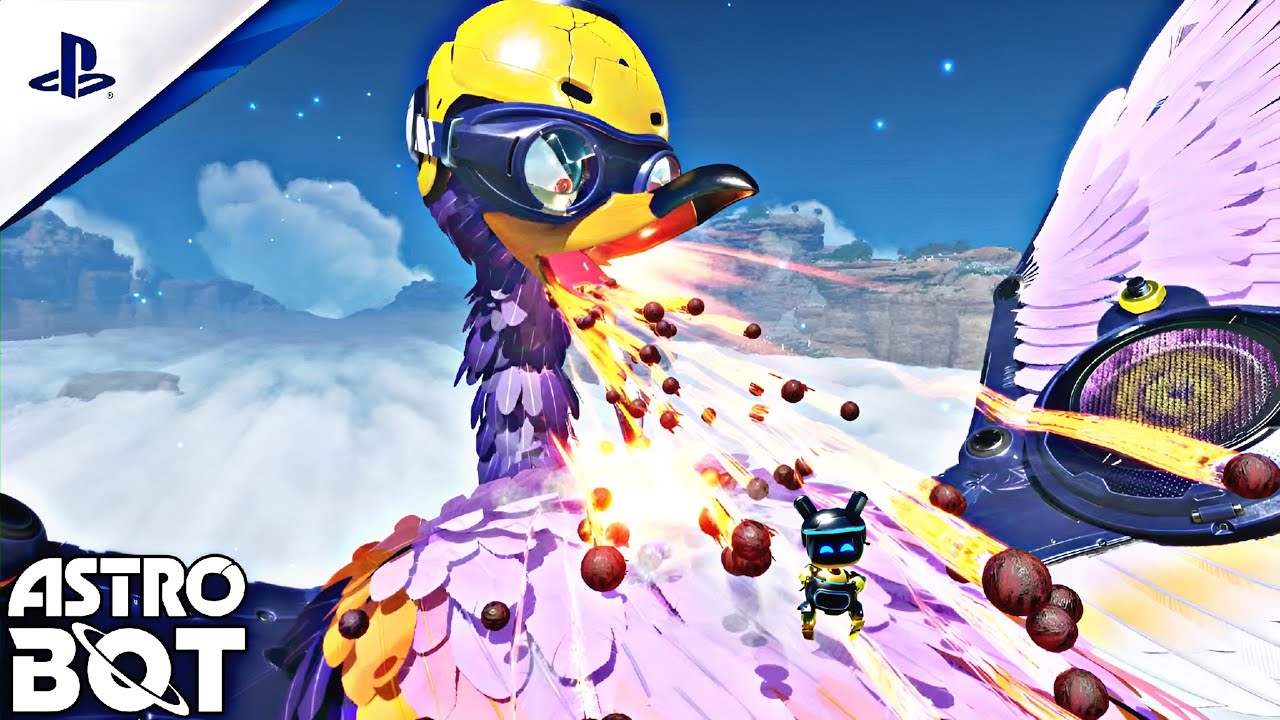 Astro Bot Gameplay - Falcon McFly Boss Fight | PS5 - YouTube