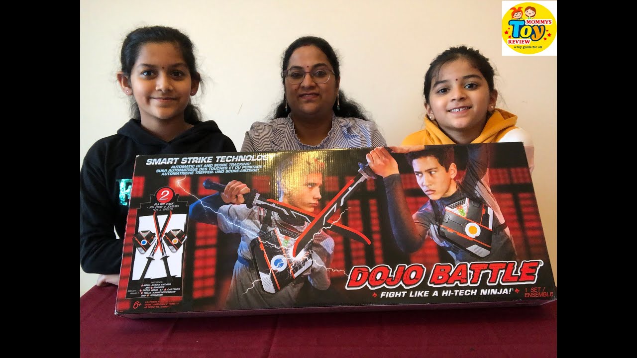Mommys toy review- Dojo battle- Duelling ninja strike set - YouTube