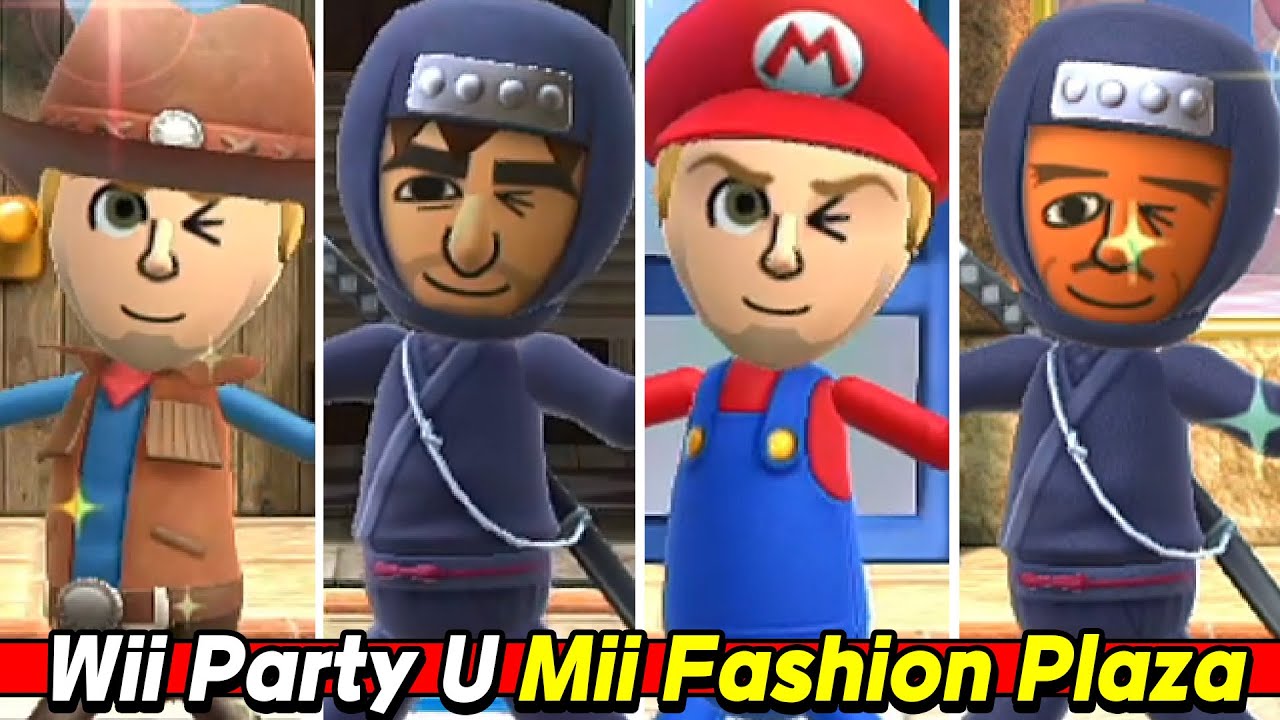 Mii Fashion Plaza gameplay Matt vs Eduardo vs Andre vs Matt | Wii Party ...