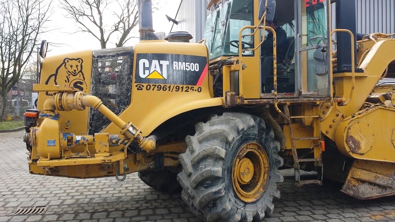 RECICLADORA CAT RM500 - YouTube
