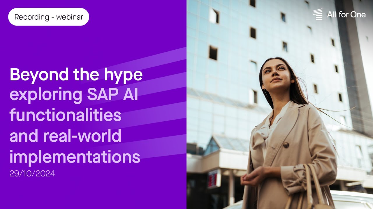 Beyond the hype - exploring SAP AI functionalities and real-world implementations - YouTube