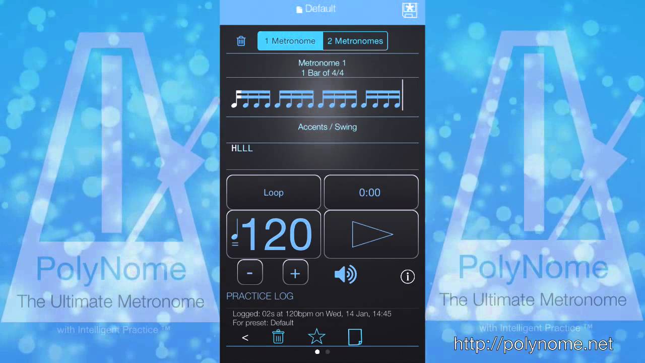 PolyNome - The Ultimate Metronome : Creating Basic Clicks - YouTube
