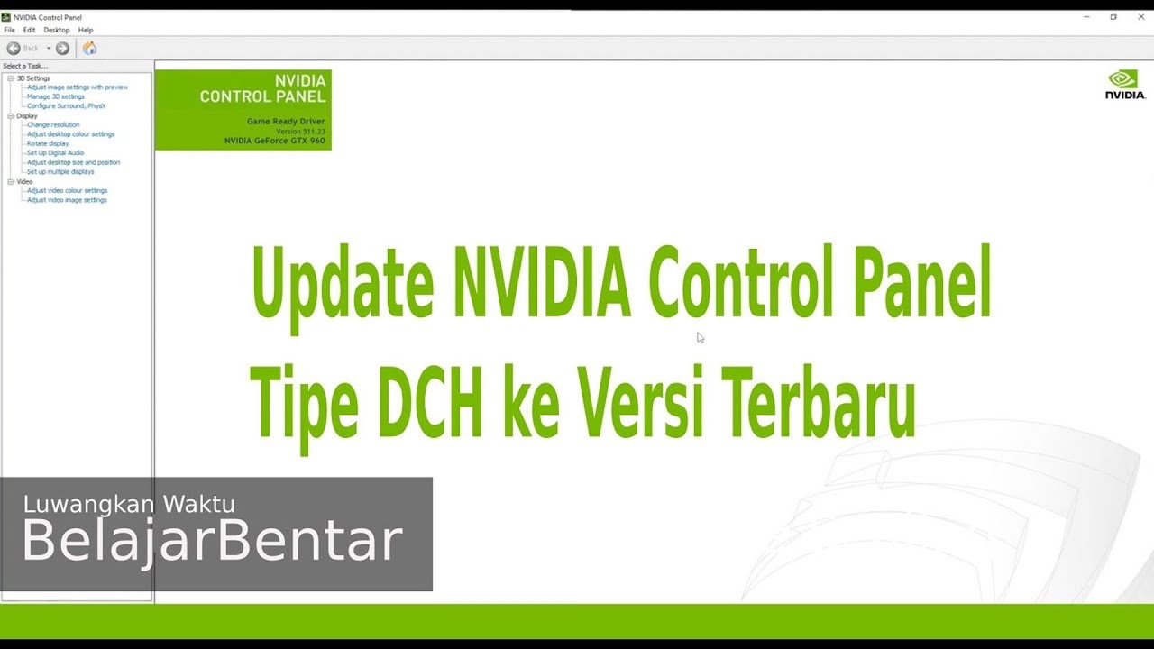 Cara Download Update NVIDIA Control Panel Tipe Drivers DCH Dengan ...