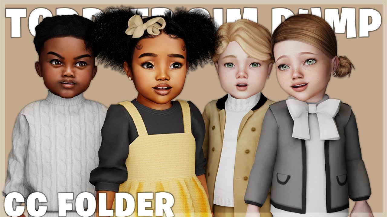 HURRY! THE BEST TODDLER SIM DUMP OF 2023😳😏| CC Folder & SIM DOWNLOAD ...