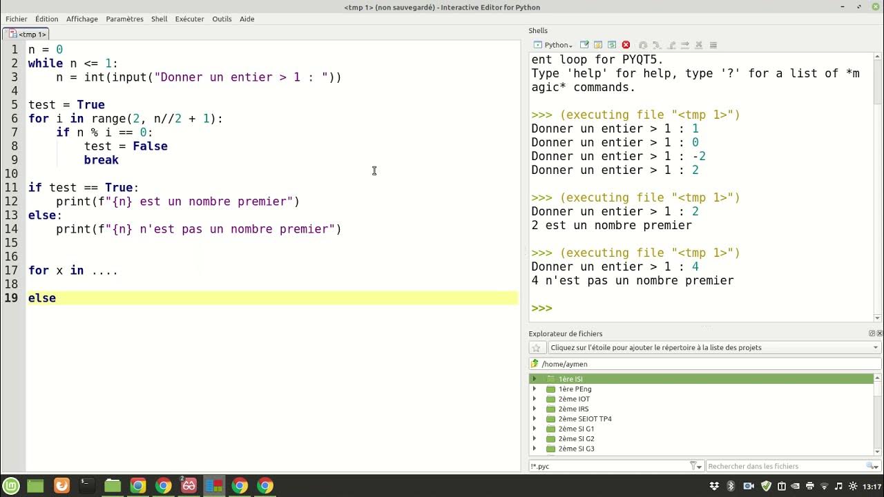 Correction TP2 EX7 et TP3 EX1 Programmation Python - YouTube
