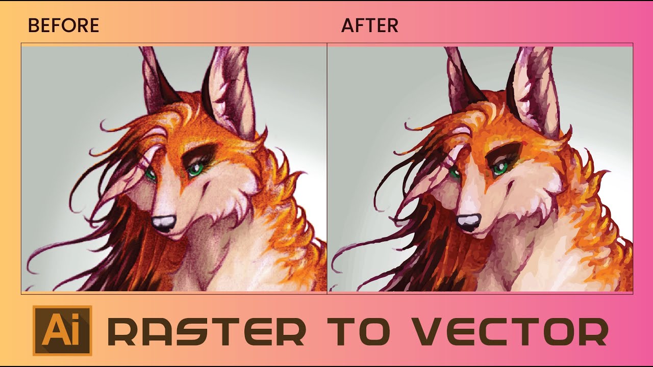 Easy way to make Image trace in Adobe Illustrator | Raster to Vector ...