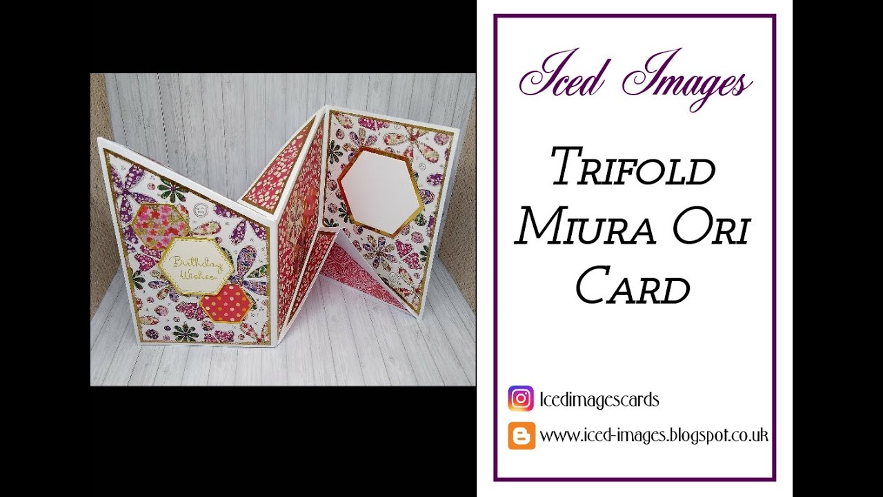 Trifold Miura Ori Card Tutorial - YouTube