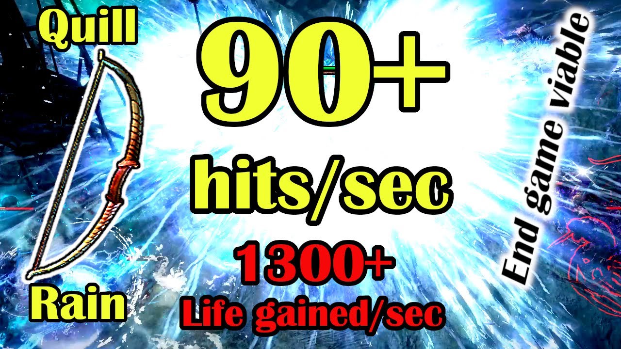 Galvanic Arrow with Quill Rain MADNESS! My new favorite build - Path of ...