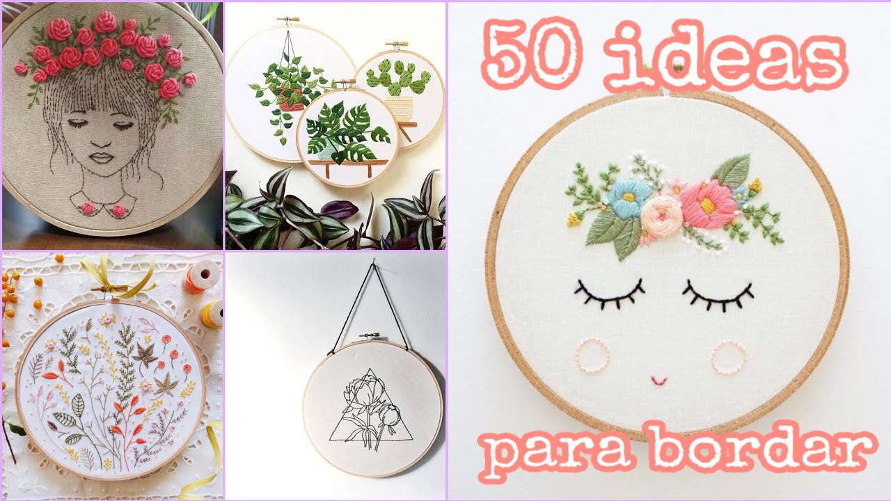 💡50 IDEAS para hacer tus bordados 💡 - YouTube