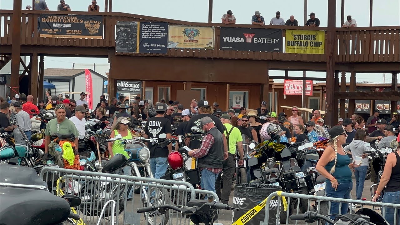 Buffalo Chip Campground Check-in continues! Very busy day at the ...