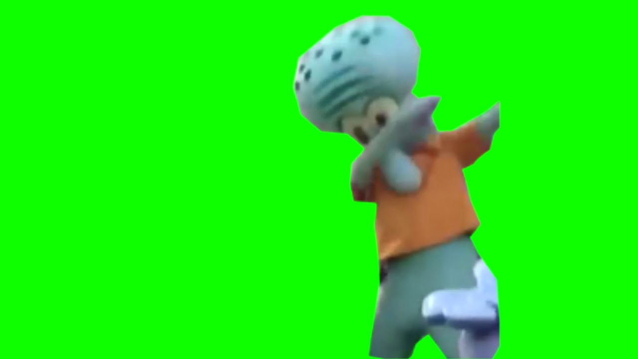 Squidward dab Green Screen - YouTube
