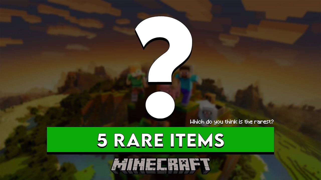 What are Top 5 Rarest Items in Minecraft ? #minecraft # ...
