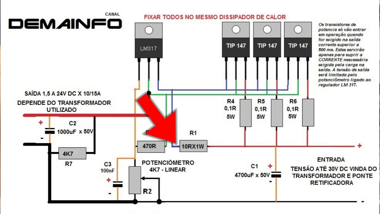 Fonte com LM317 Presta? - YouTube