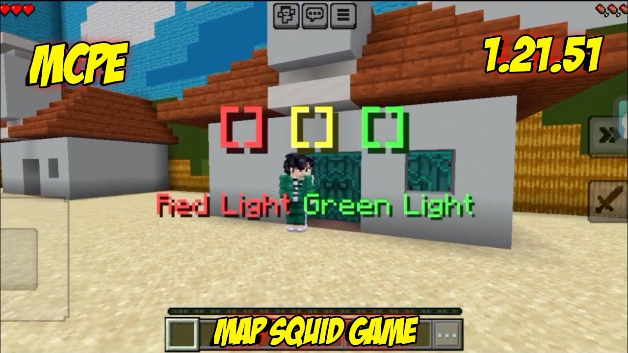 Showcase Map Squid Game MCPE Minecraft Indonesia - YouTube