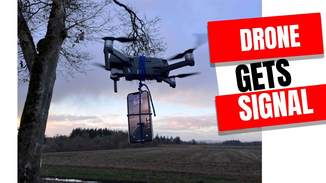 Use a drone to get more signal on your phone? Here's how. - YouTube