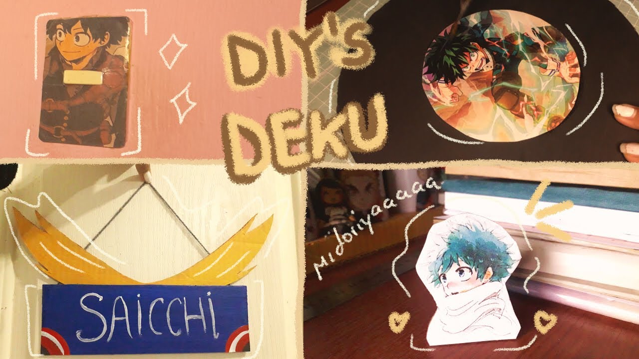 DIY's Midoriya Izuku 👊💚| Manualidades Boku no hero Academia Deku ...