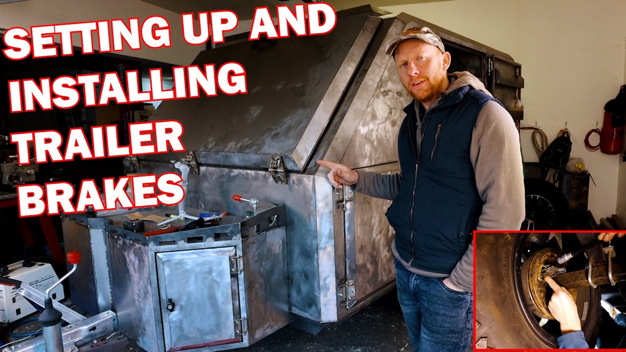 Installing And Setting Up New Camper Trailer Run In Brakes - YouTube