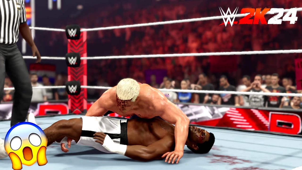 WWE 2K24 Muhammad Ali vs Cody Rhodes Showdown - Clash of Champions ...
