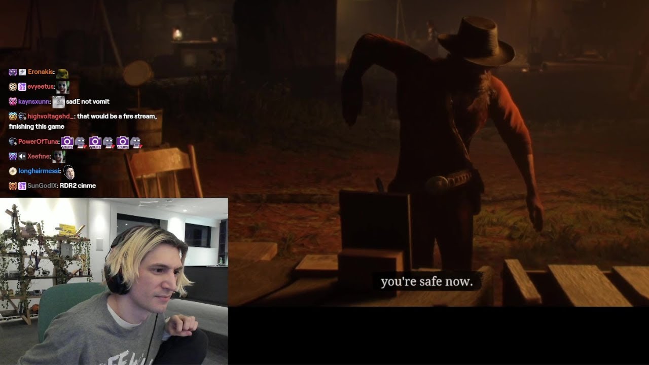 xQc Reacts to Streamer Creating RDR2 Mod to make all NPC's Drunk ...