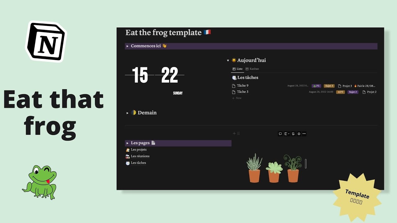 Eat that frog avec Notion : Comment gérer votre temps efficacement ...