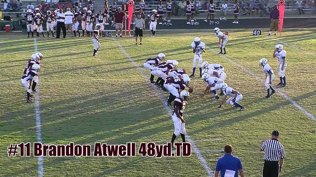 Wunderlich Wildcats #34 Trayvon Valentine Week 1 2012 Season - YouTube