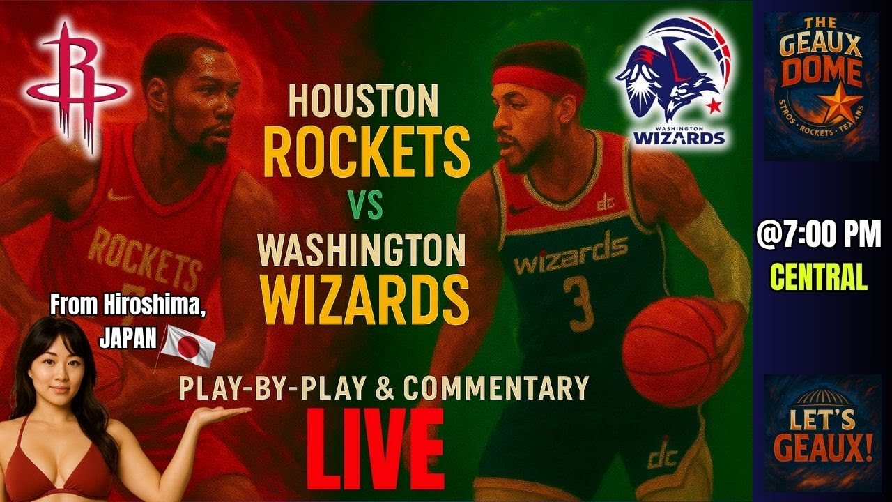 Rockets vs Wizards LIVE Play-by-Play & Commentary Nov. 12th 2025 - YouTube