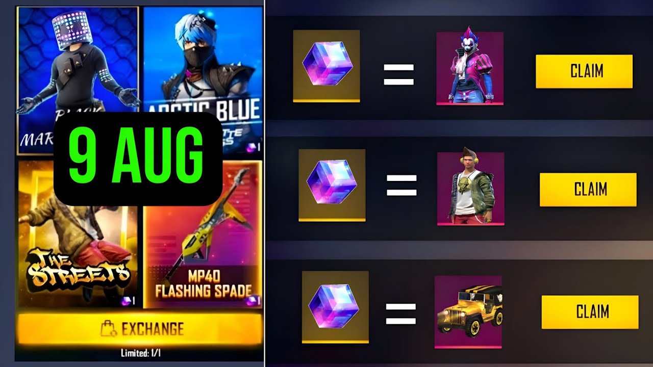 FF🔥MAX 😍 Free Bundle 🔥 9Aug Free Fire New Event || Free Fire Update ...
