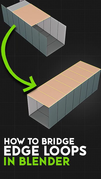 How to Bridge Edge loops in Blender #shorts - YouTube
