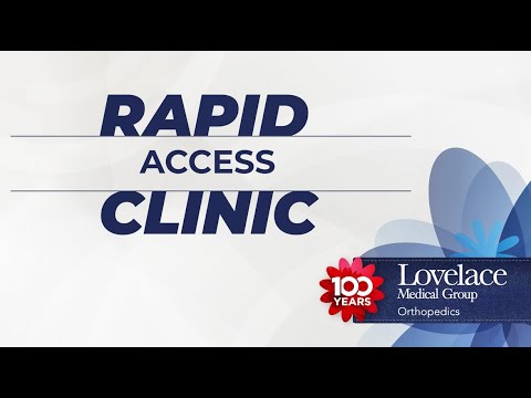 LMG Orthopedics Rapid Access Clinic - YouTube