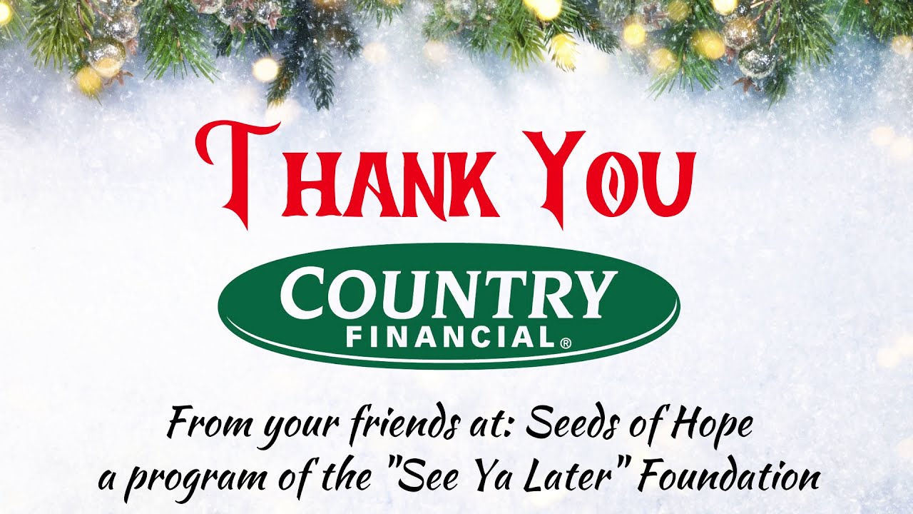 Thank You COUNTRY Financial! - YouTube