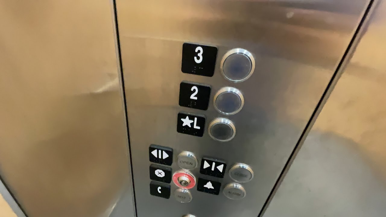 Kone Ecodisc Elevator 2 at MTSU academic classroom building - YouTube