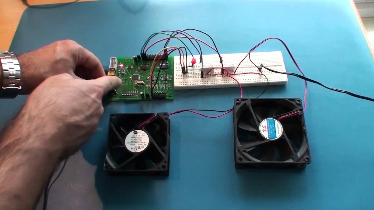 Temperature Controlled Fans with the Smart Servo Controller - YouTube