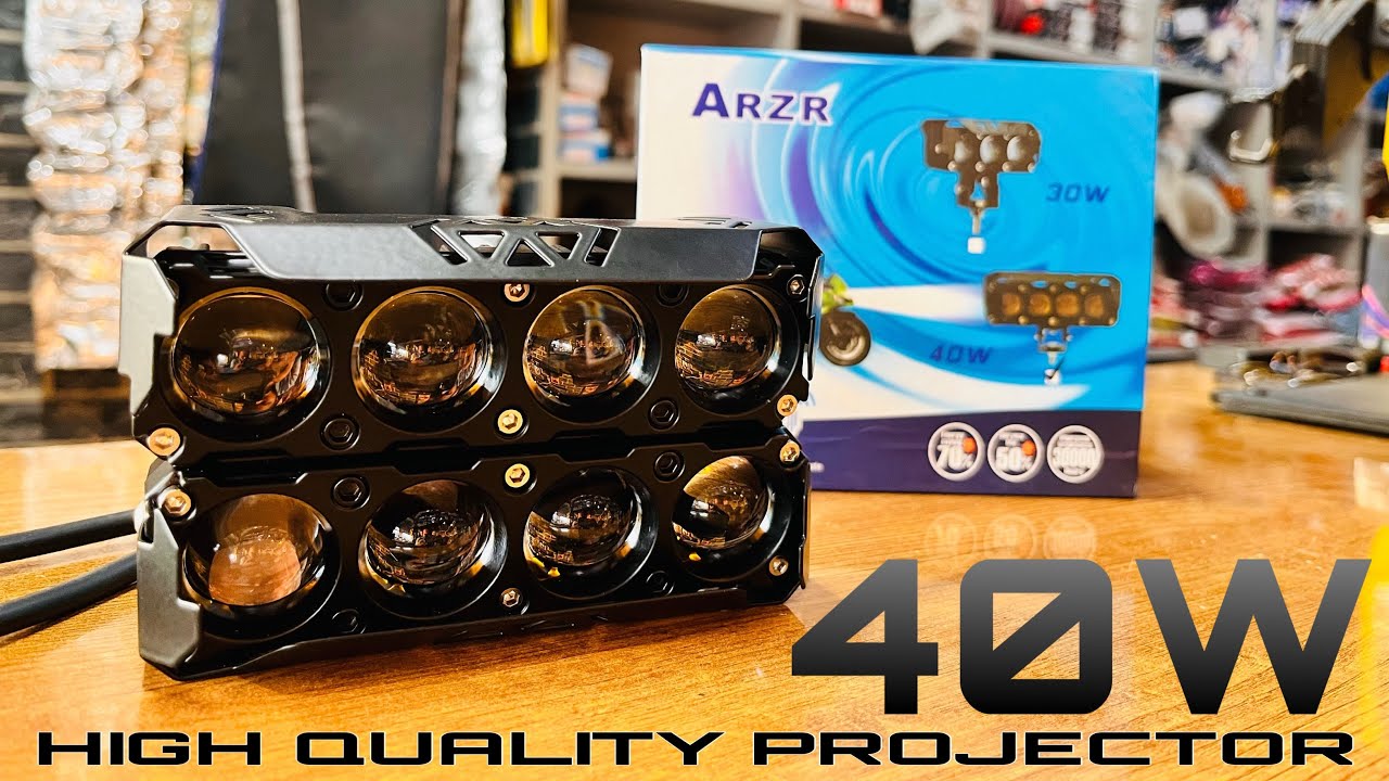 PROJECTOR LED FOR BIKE OR CAR HIGH QUALITY PRODUCT - YouTube